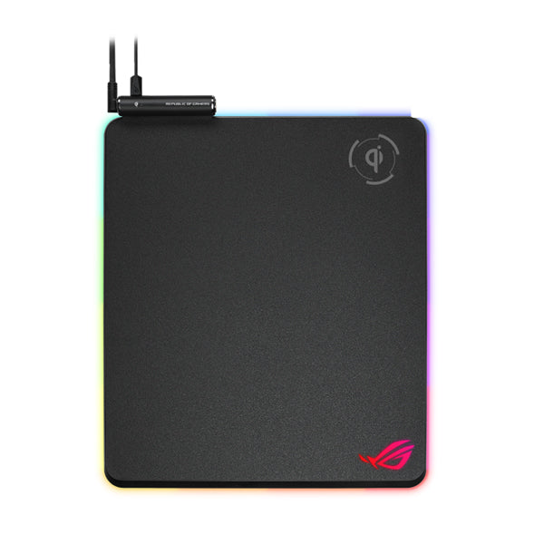 ASUS NH01 ROG Balteus Qi Wireless Charging RGB Hard Gaming Mouse Pad ...